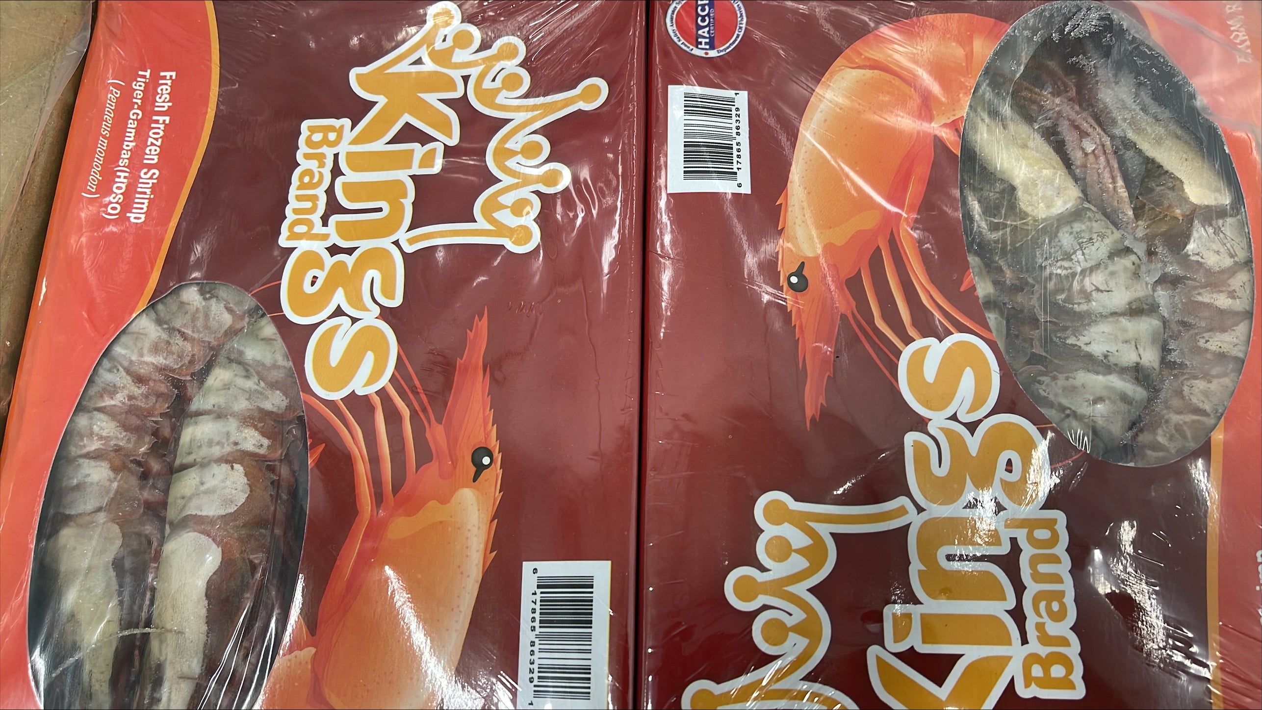 Shrimp, (Black Tiger),U5+, Head On, Frozen, Myanmar, NW, 20lb 10X2lb ...