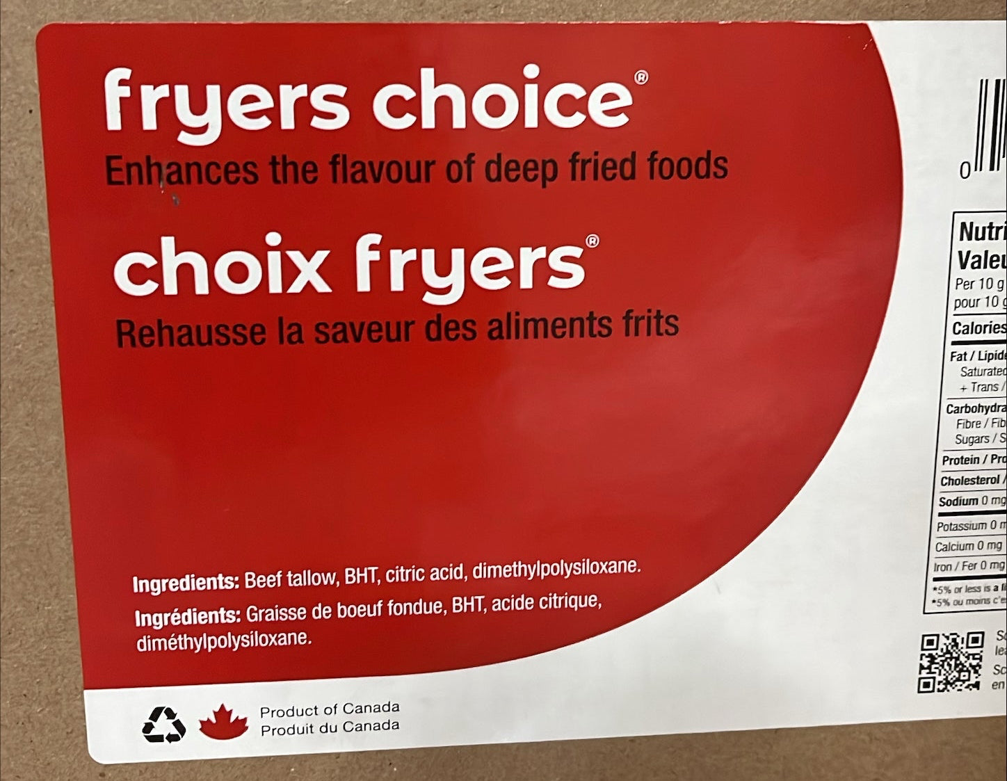 Shortening(Fryers Choice),20 kg | Inter-Canada Fisheries
